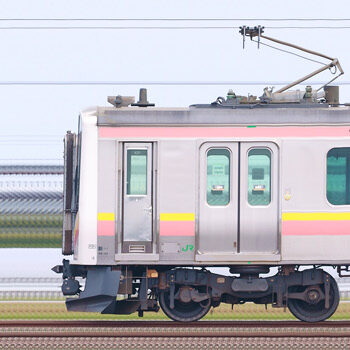新潟車両センターE129系A30編成山側 – 横鉄 -長編成サイドビュー-