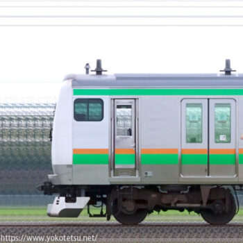 国府津車両センターE233系E62編成＋国府津車両センターE231系K-36編成山側 – 横鉄 -長編成サイドビュー-